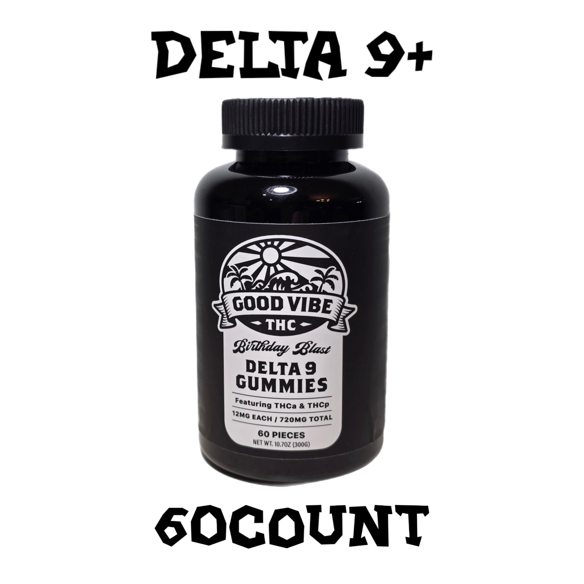 Good Vibe THC Birthday Blast Delta 9+ Gummies - Good Vibe THC: Premium ...